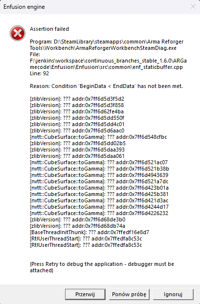 ⚓ T196072 Assertion failed: Condition BeginData